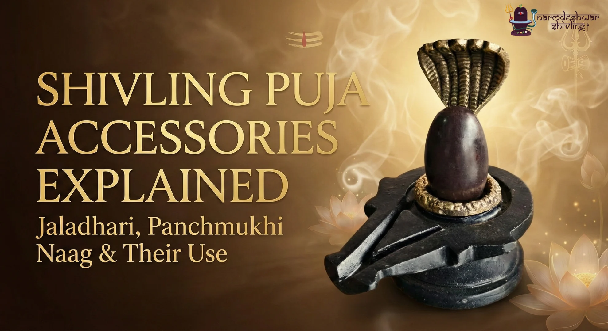 Shivling Puja Accessories – Jaladhari & Panchmukhi Naag ...